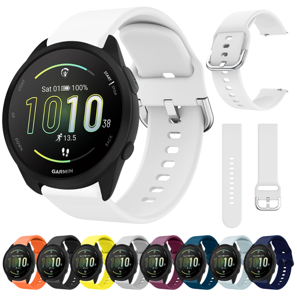 For Garmin Forerunner 165 645 245 245M 158 55 Classic Metal Buckle ...