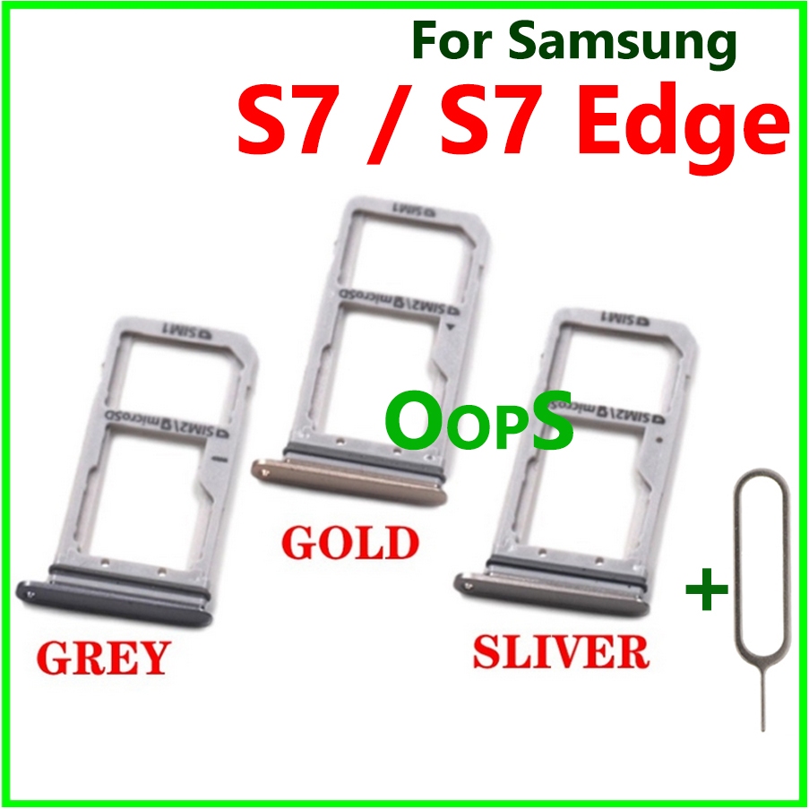 S7 Sim Tray For Samsung Galaxy S7 Edge G935 / S7 G930 Phone SD Adapter ...