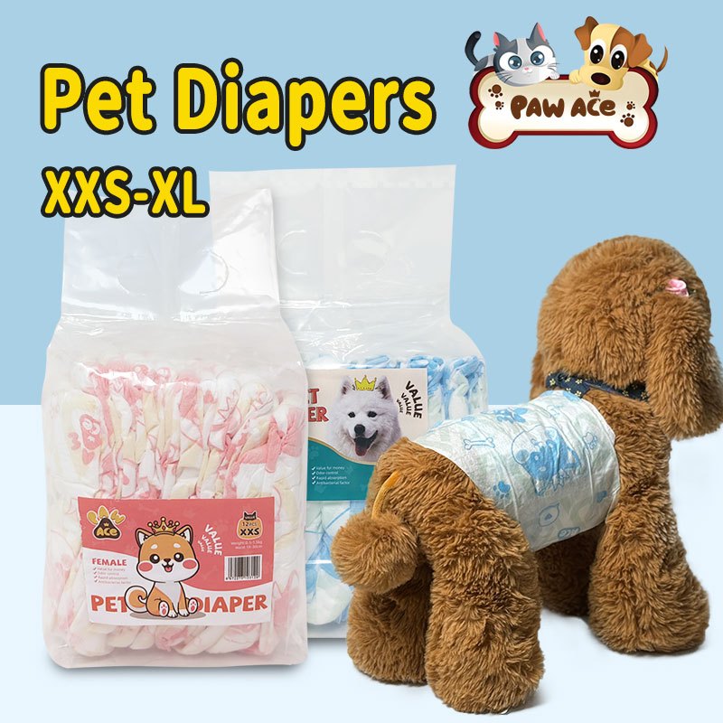 Pet Male Dog Diaper Puppy Cat Diaper Female Diaper XXS XS S M L XL ...