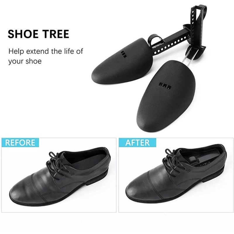 1 Pair ADJUSTABLE Shoe Tree for 5us to 15us Shoetree Black and White ...