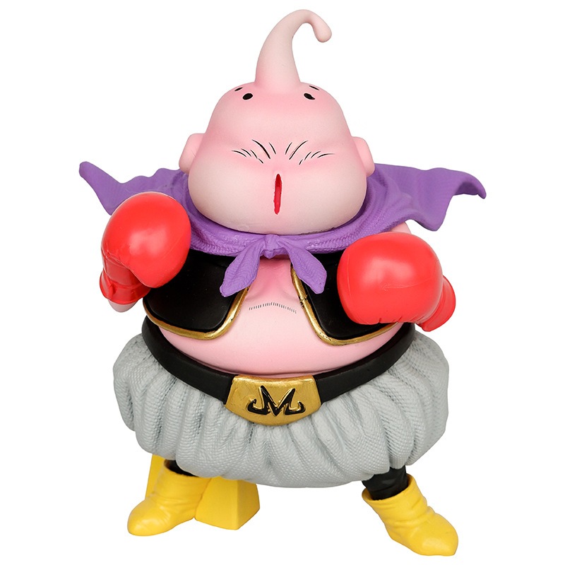 14cm Anime Dragon Ball Z Figure Kawaii Fat Majin Buu Boxing PVC Action ...