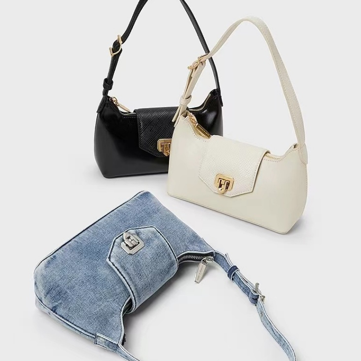 CNK2024 new product 20671648 simple flip bag baguette armpit bag for ...