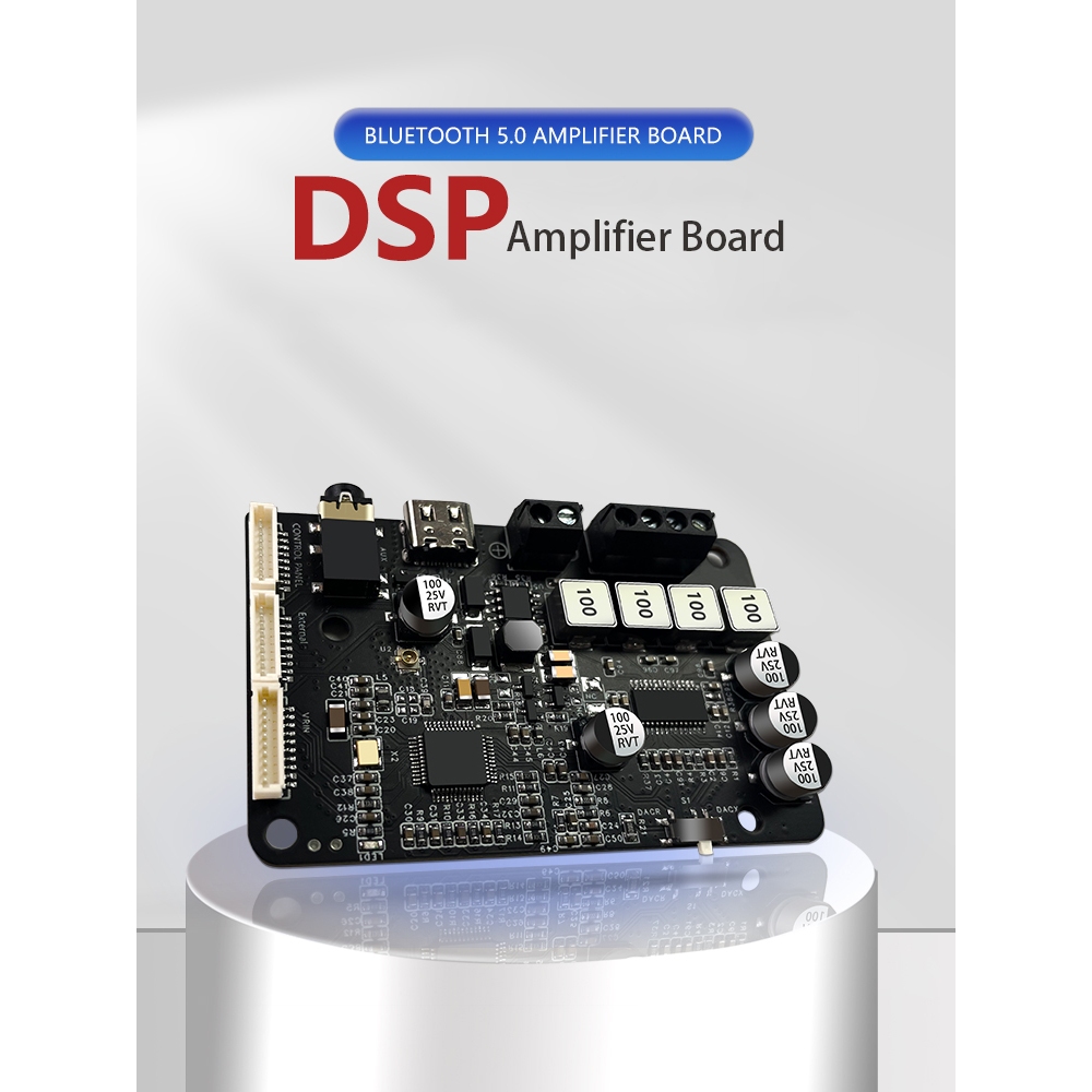 HiFi Audio Bluetooth 5.0 DSP Amplifier Board 2.0 Stereo Treble ...