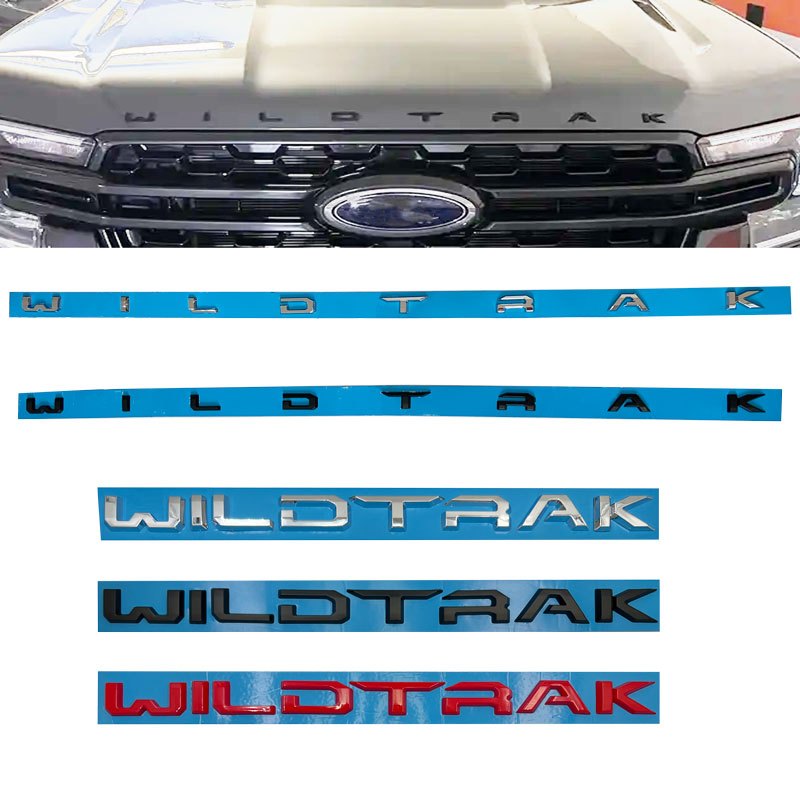 3D ABS(plastics）WILDTRAK Logo Front Hood Badge Fender Side Sticker Auto ...