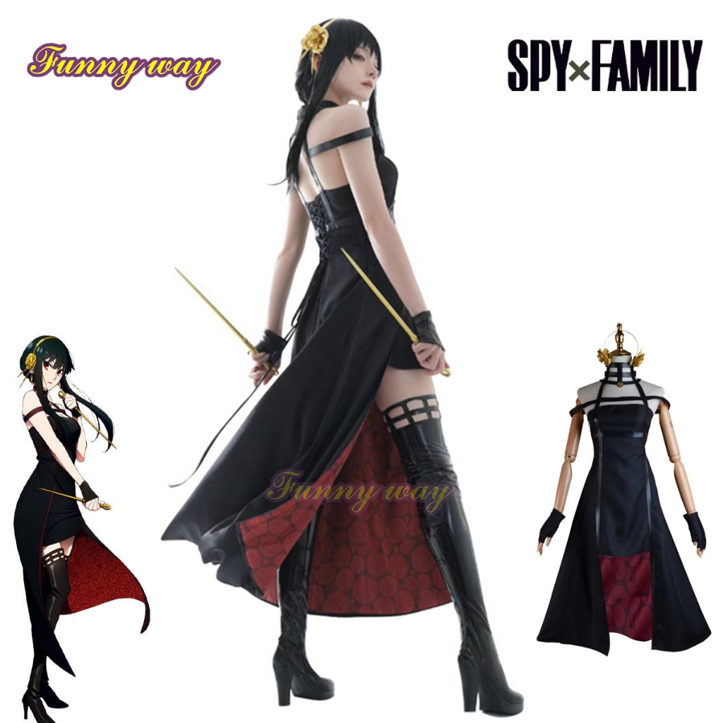 Yor Forger Cosplay costume Anime Spy X Family Cosplay Outfit Uniform ...