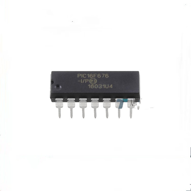 Chip PIC16F676 PIC16F676-I/P 8-Bit Flash Memory Microcontroller Chip In-Line DIP-14 Chip ...