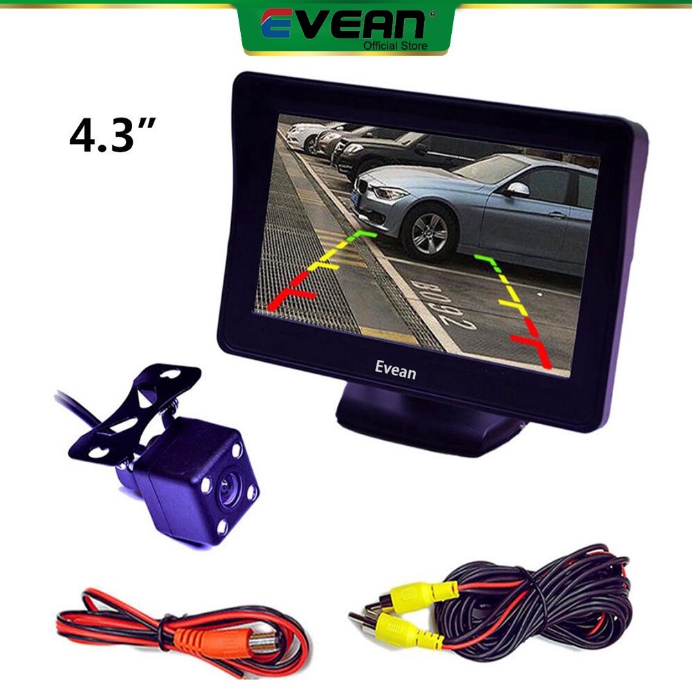 4.3 Inch TFT LCD Car Monitor Car Reverse Parking Monitor with HD IR ...