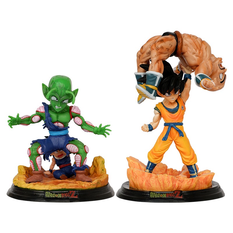 9-12cm Anime Dragon Ball Z Figure Piccolo Protect Son Gohan Son Goku ...