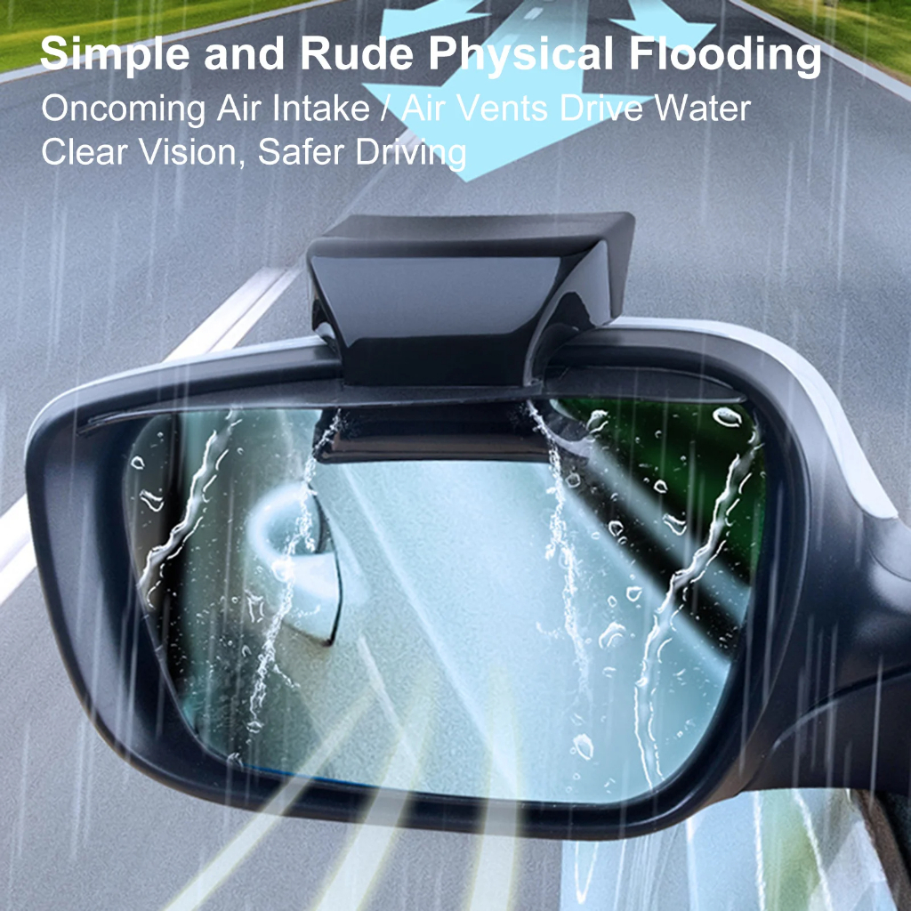 2 Pcs Car Rearview Mirror Rain Eyebrow Waterproof Car Mirror Protector ...