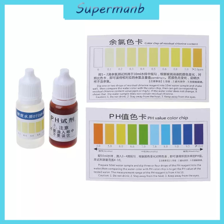 Practical pH A2O Water pH OTO Dual Test Kit with Test Card for 100-125 ...