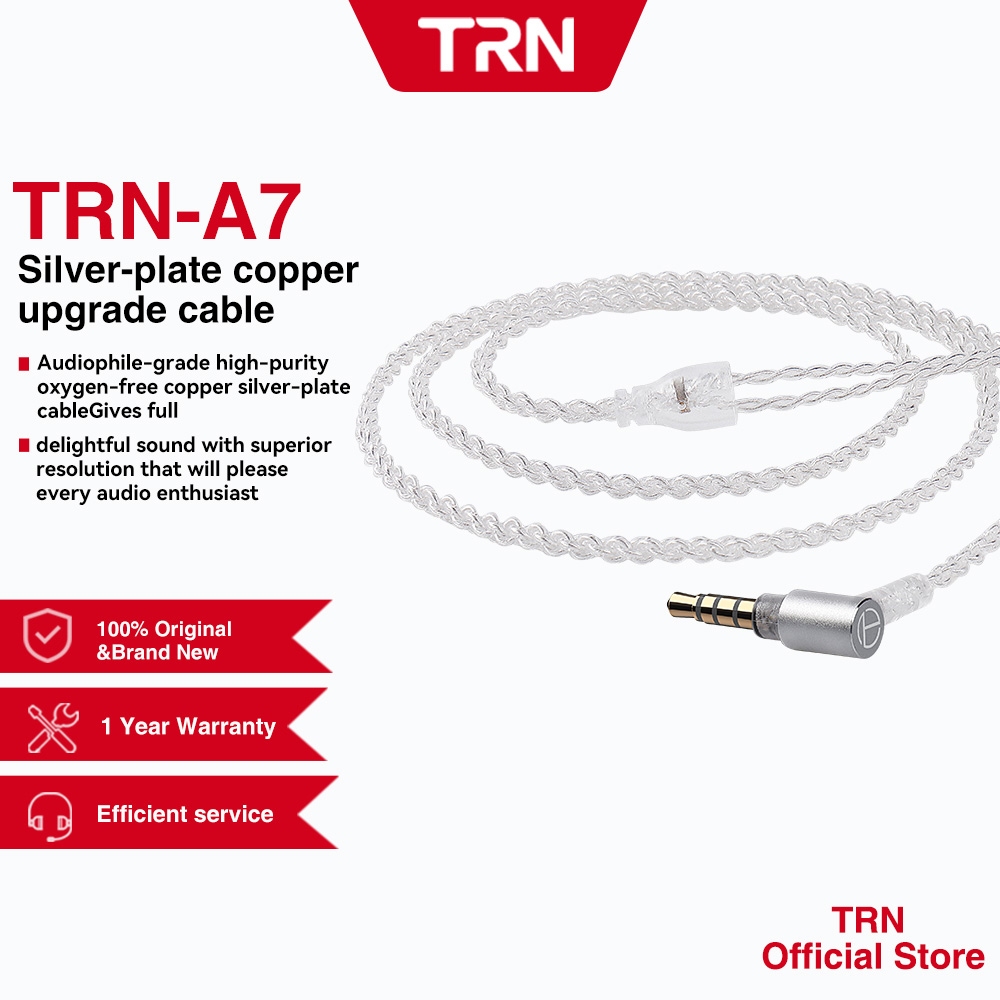 TRN A7 Original Upgraded Earphone Cable HIFI 2Pin Use For TRN MT1 KZ ...