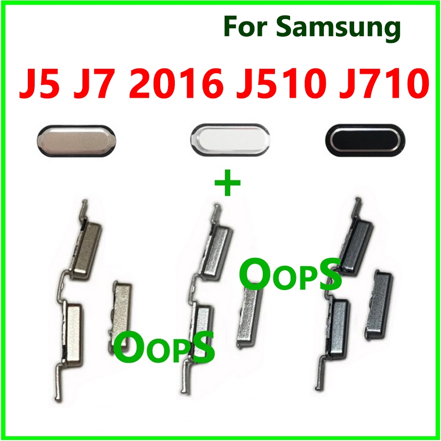 For Samsung Galaxy J5 J7 2016 J510 J710 Power On Off + Volume Home Side Key Button | Shopee ...