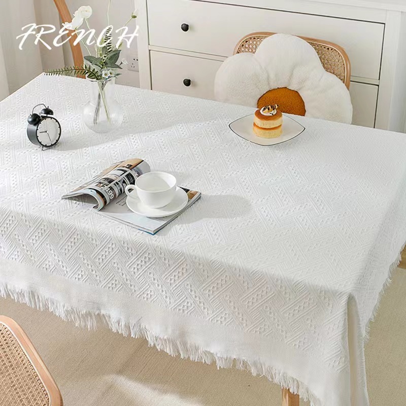 4-6-8-10 Seaters Linen Tablecloth Cotton Waterproof Anti Scratch ...