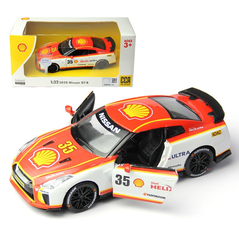 1:32 2020 Nissan GT-R35 Shell Diecast Alloy Pull-back Toy Car Model ...