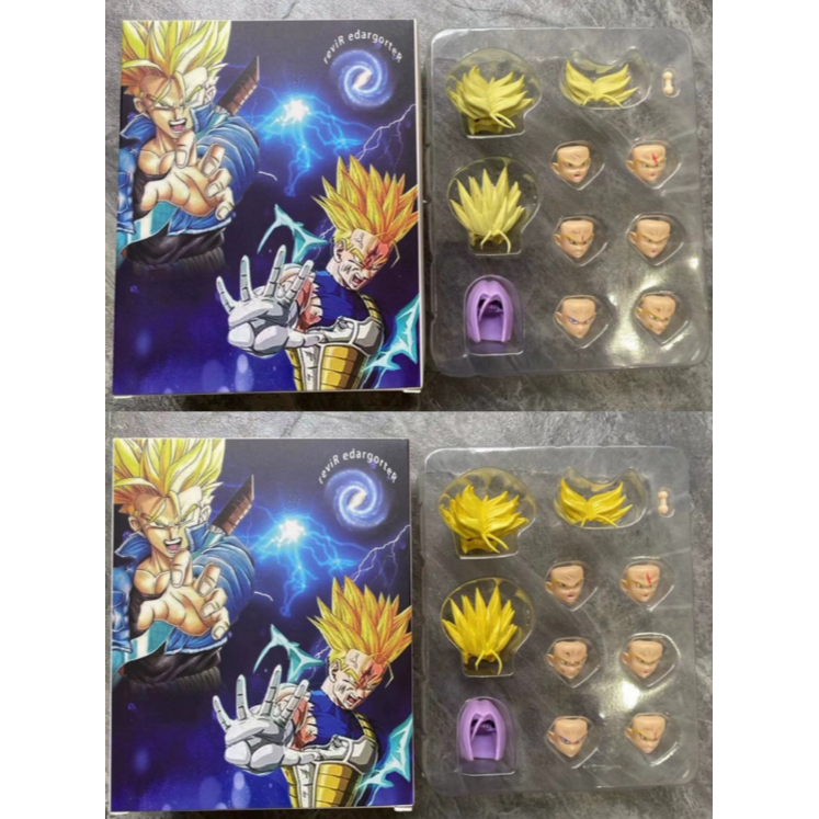 Dragon Ball Super Saiyan Trunks Head Sculpture Hairstyle Accessory Pack ...