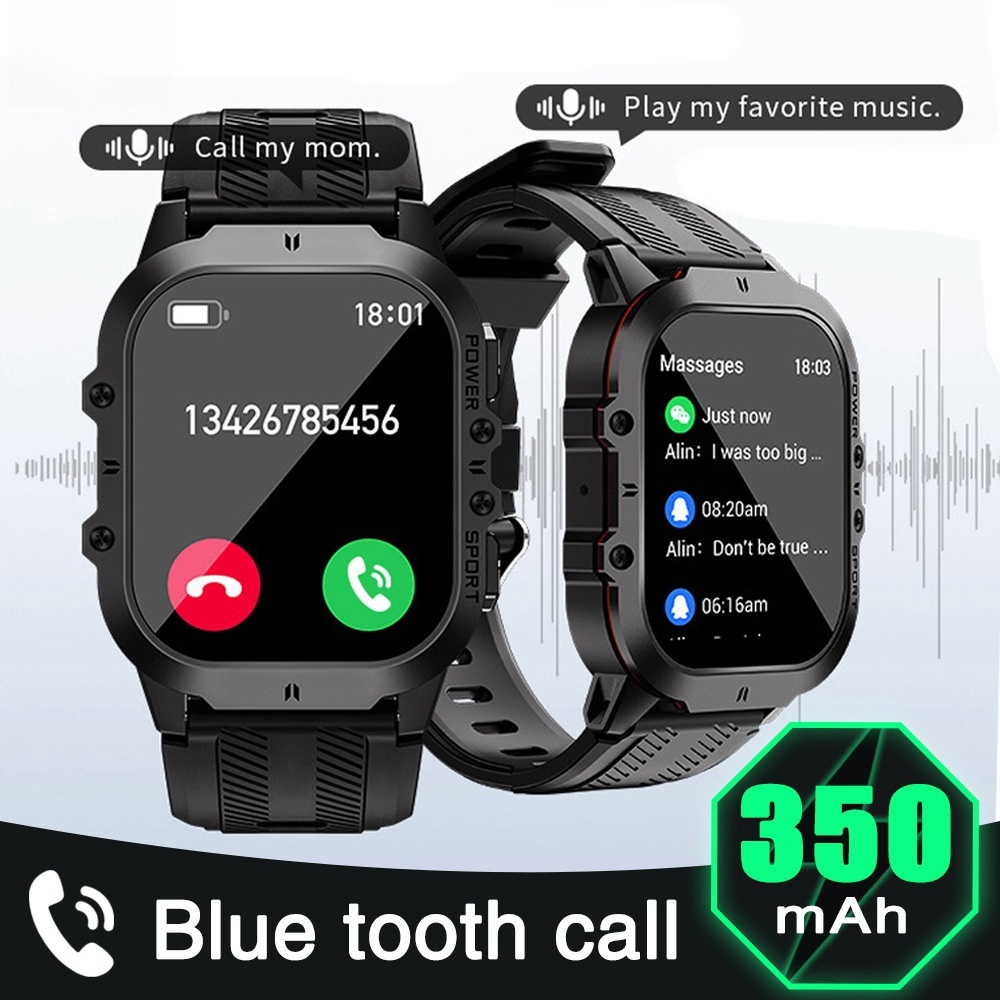 2024 New TANK C26 Smart Watch Men AMOLED 1.96 Inch HD Screen Bluetooth ...