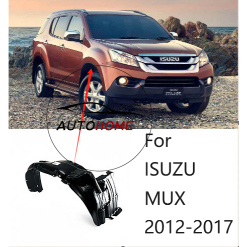Front inner Fender Liner For Isuzu MUX 2012 2013 2014 2015 2016 2017 ...