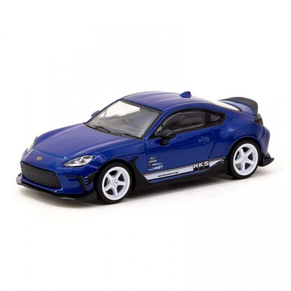 Tarmac Works T64G-038-BL 1/64 HKS TOYOTA GR86 BLUE METALLIC DIECAST ...