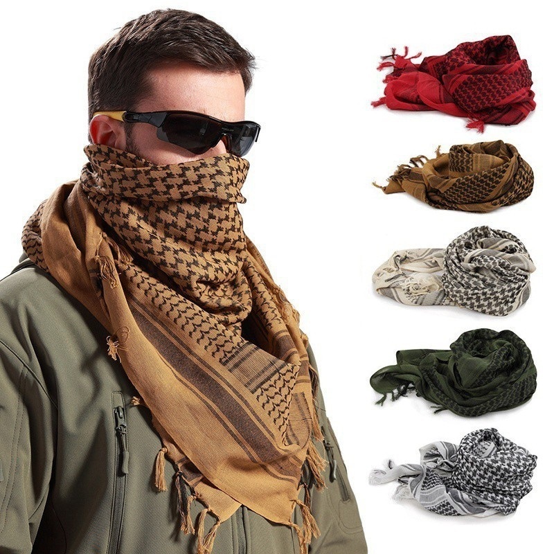 Unisex Fashion Lightweight Military Men Scarves Sunscreen Windproof ...