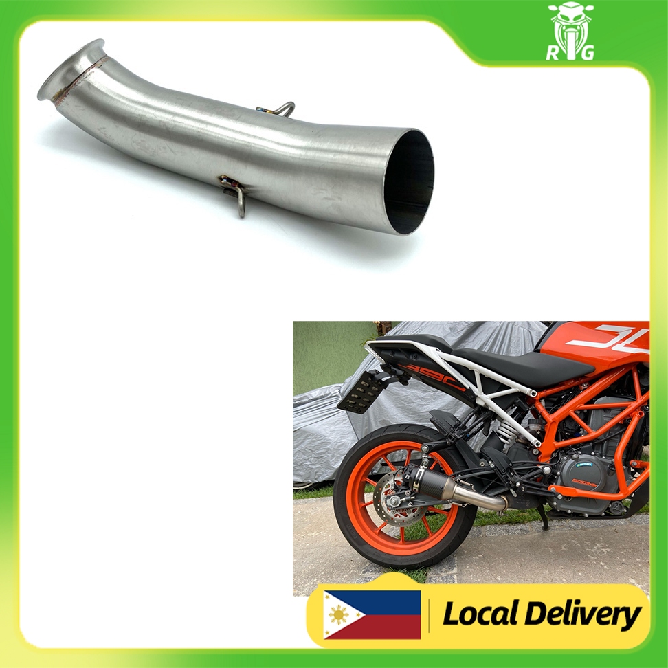 RGMOTOR Exhaust Middle Elbow Pipe For Ktm Duke 390 Rc390 Duke390 ...