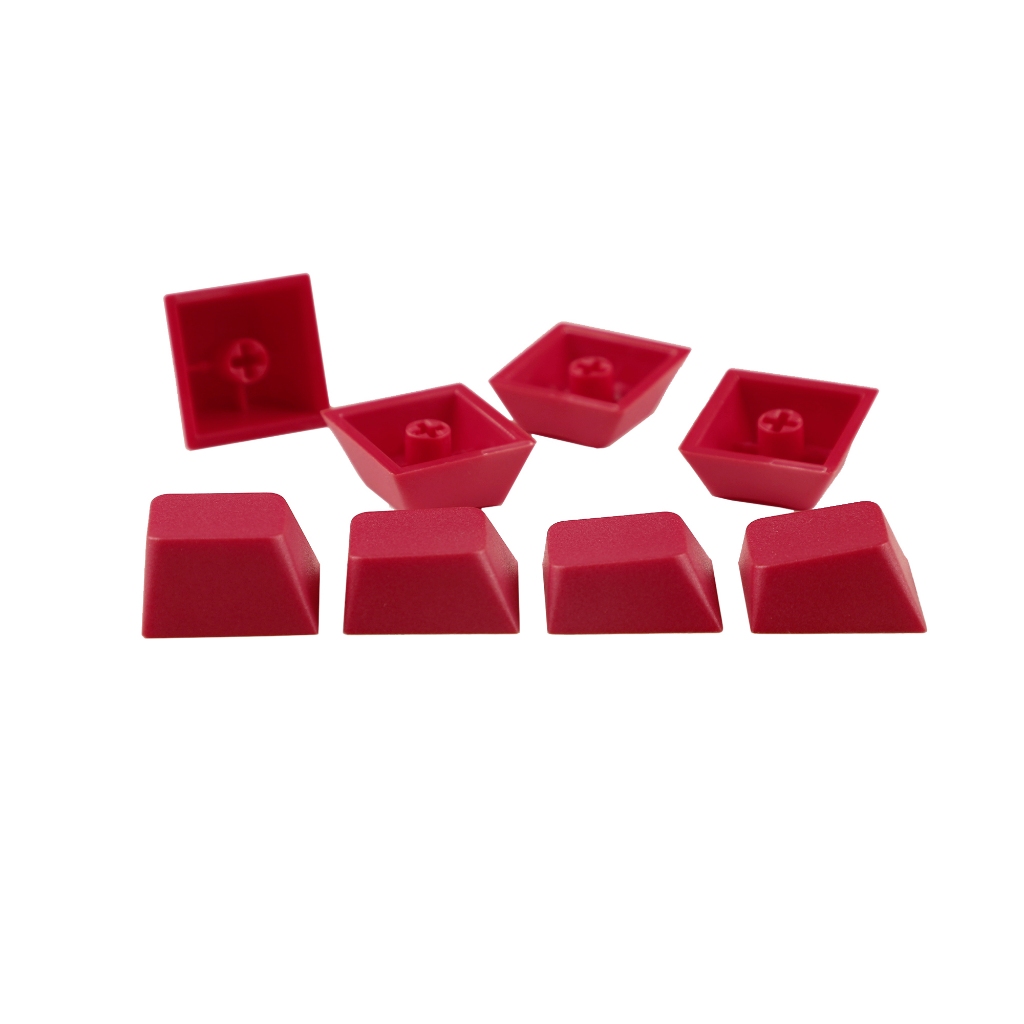 YMDK 10 Pcs Cherry profile 1u R1 R2 R3 R4 Blank Thick PBT Alphanumeric ...