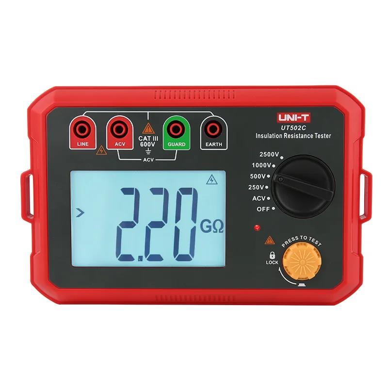 UNI-T UT502C Digital Megohmmeter 2500V Insulation Resistance Tester ...