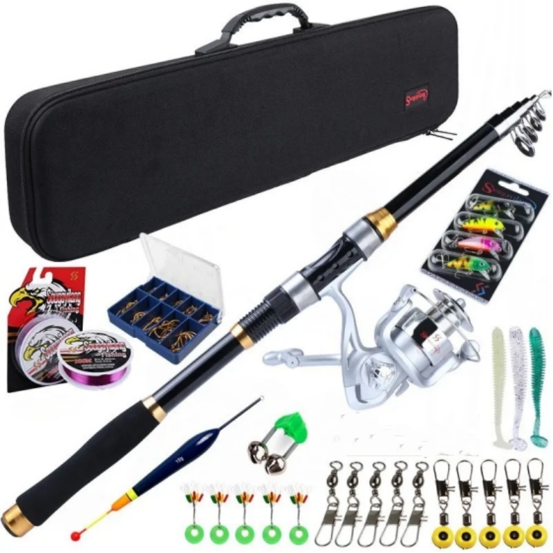 NEW Fishing rod set original fishing rod and reel set fishing rods full ...