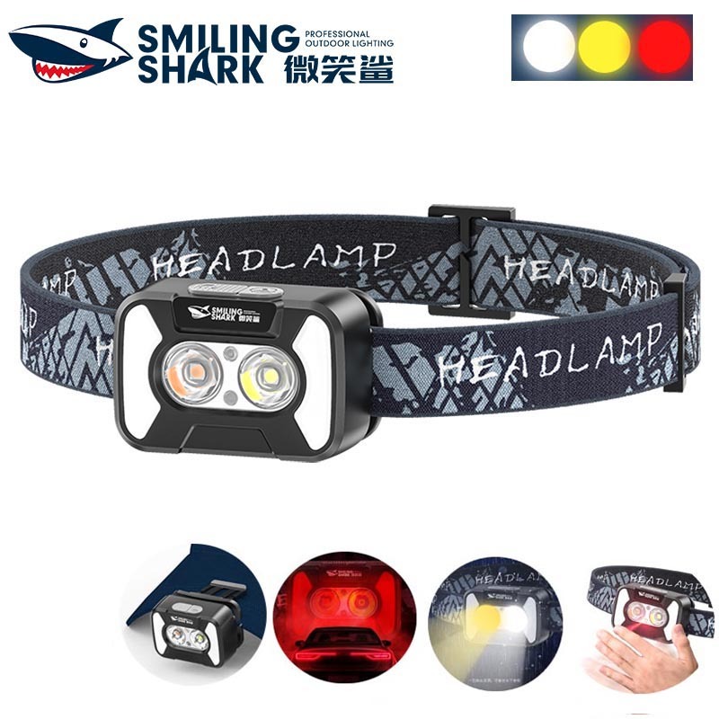 SmilingShark TD0175 LED Sensor Headlight Mini Rechargeable Headlamp ...