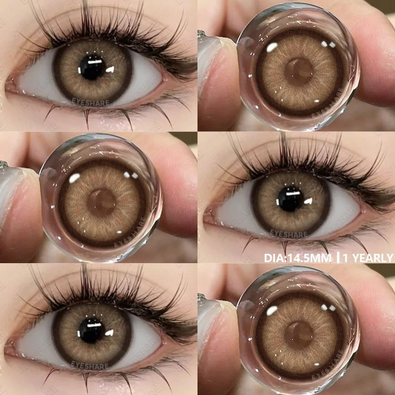 EYESHARE Brown Contact Lenses for Doll Eyes Asura Series 14.5mm Big ...