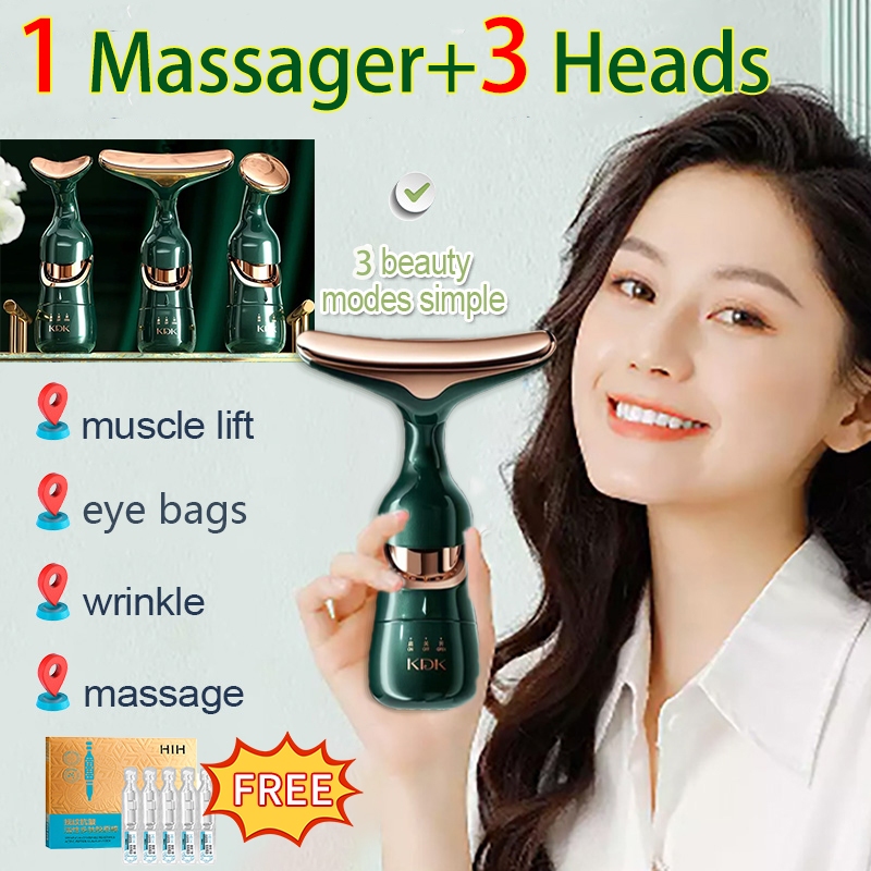 Three in one electric massage introducer Massager essence face cream ...