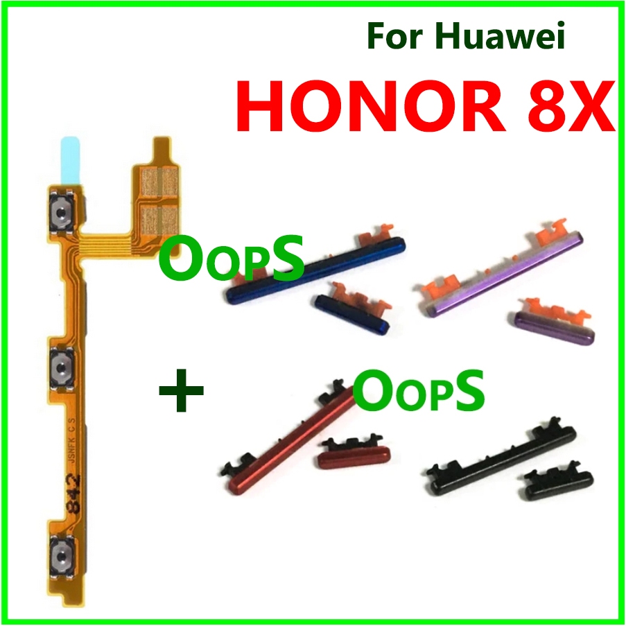 For HUAWEI HONOR 8X Power ON OFF Volume Button Up Down Buttons Side Key Flex Ribbon Cable ...