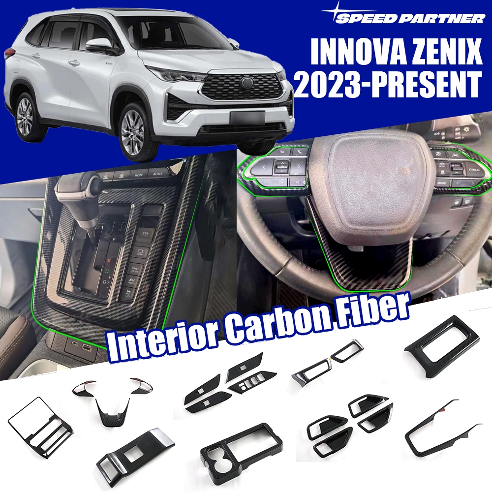 Toyota Innova Zenix Carbon Fiber Pattern interior accessories(2023 ...