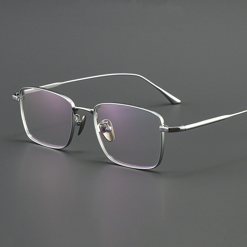 Fashion Pure Titanium Glasses Frame Men Women Luxury Brand MIES Texture ...