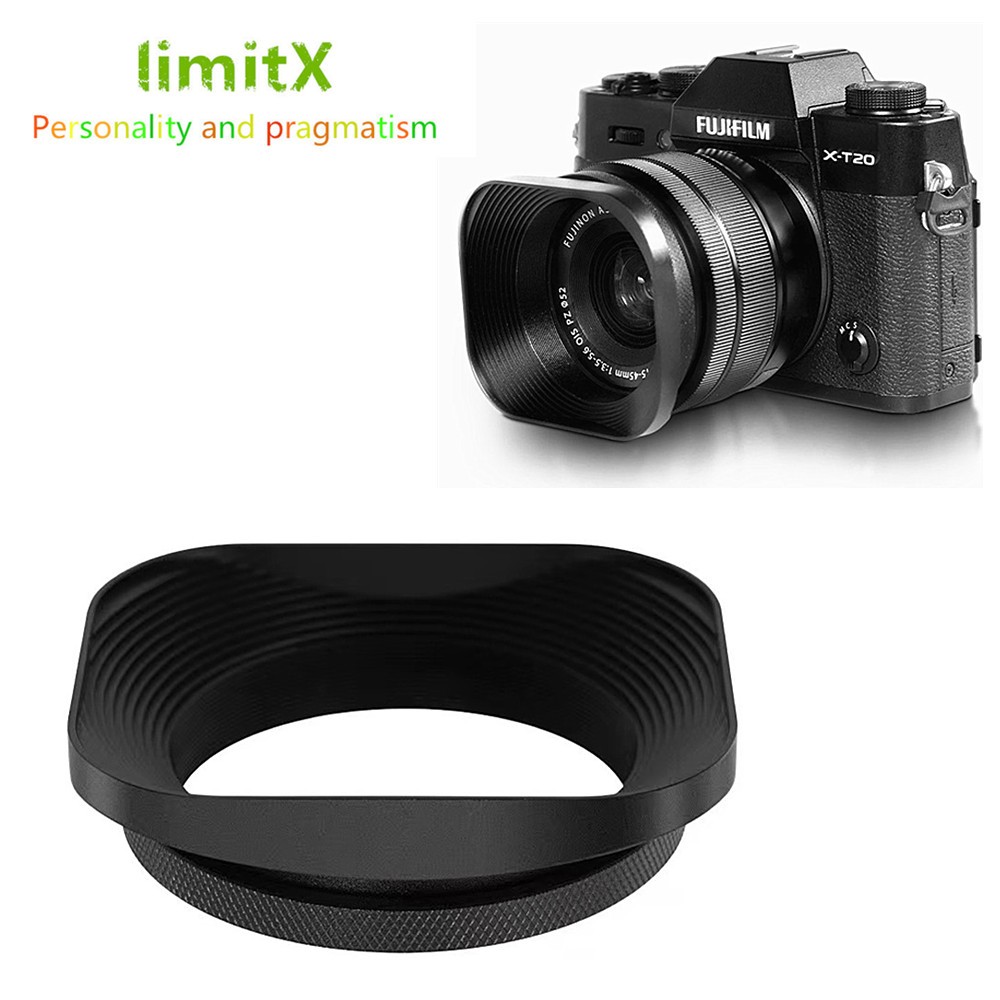 Retro Square Shape Camera Lens Hood Universal Reduce Light 28mm 30mm ...
