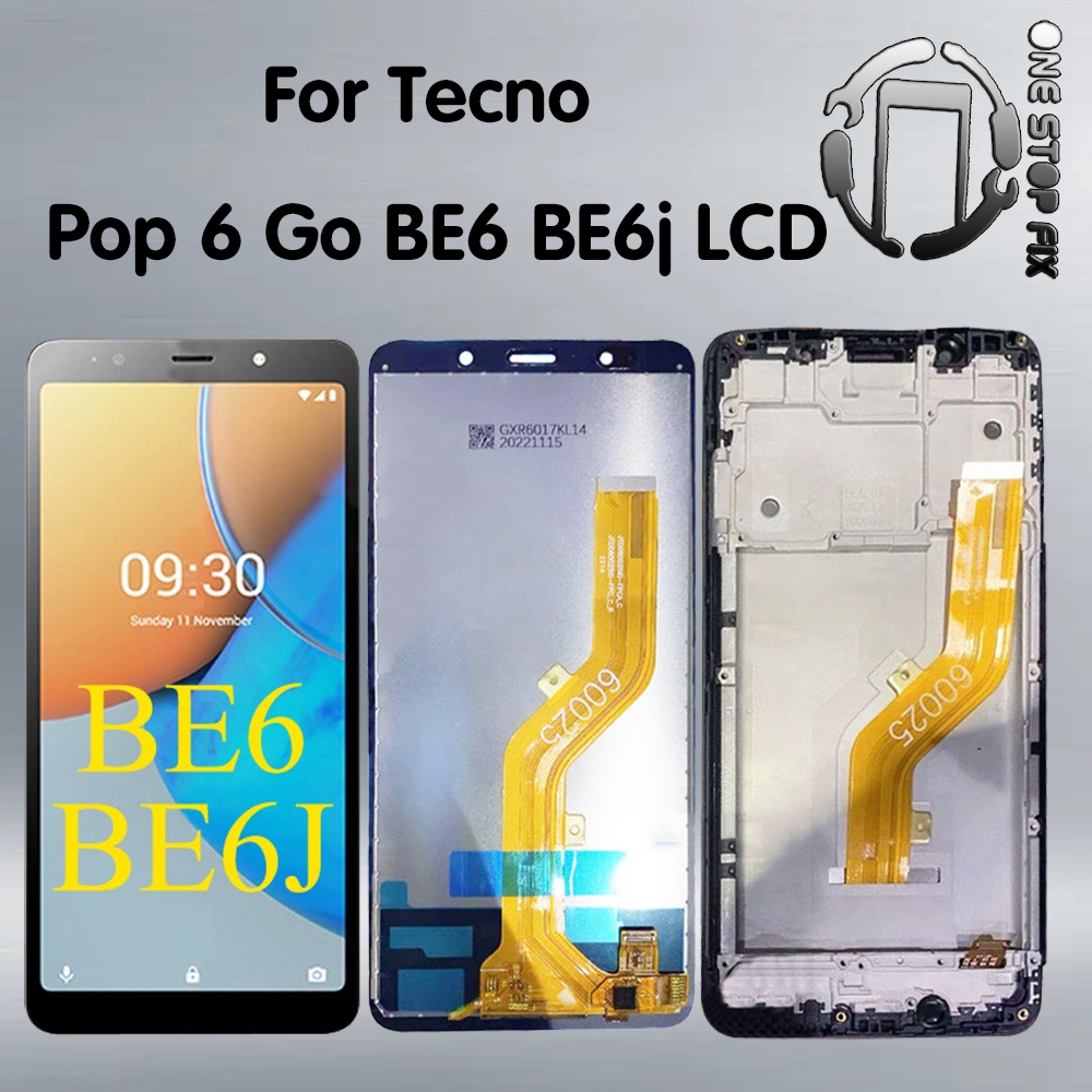 For Tecno Pop 6 Go BE6 BE6j LCD Display Touch Screen Digitizer Assembly ...