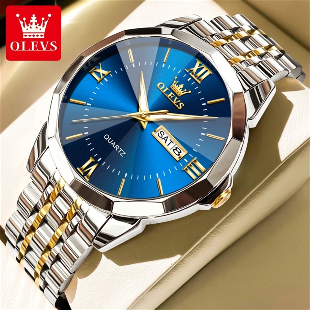 OLEVS Watch For Men Water Proof Original With Box Stainless Steel Strap ...