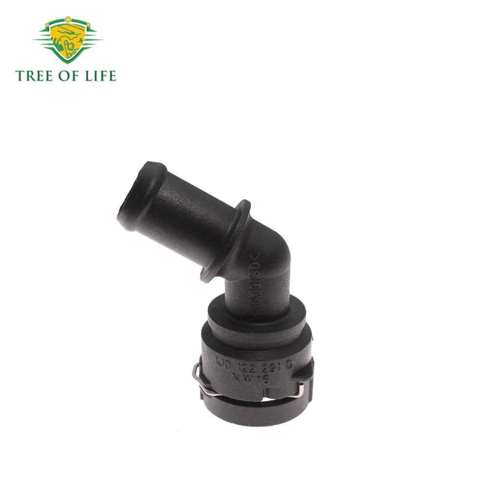 1J0122291D 1J0 122 291 D Car Water Tank Cooling Hose Connector For Audi ...