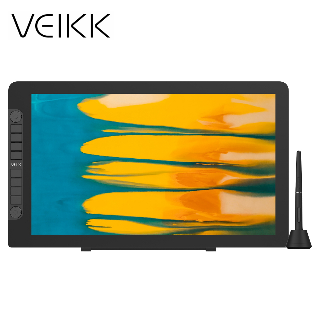 VEIKK VK2200 Pro Electronic Drawing Board Pen Display Graphic Monitor ...