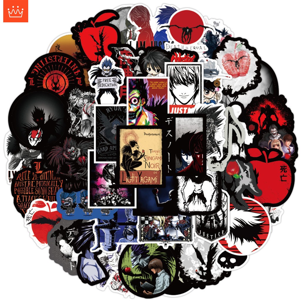 J· Death Note Stickers Set Japanese Anime Graffiti Waterproof Decals ...