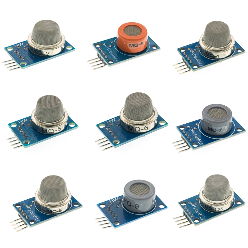 MQ Gas Detector Sensor MQ-2 MQ-3 MQ-4 MQ-5 MQ-6 MQ-7 MQ-8 MQ-9 MQ-135 ...