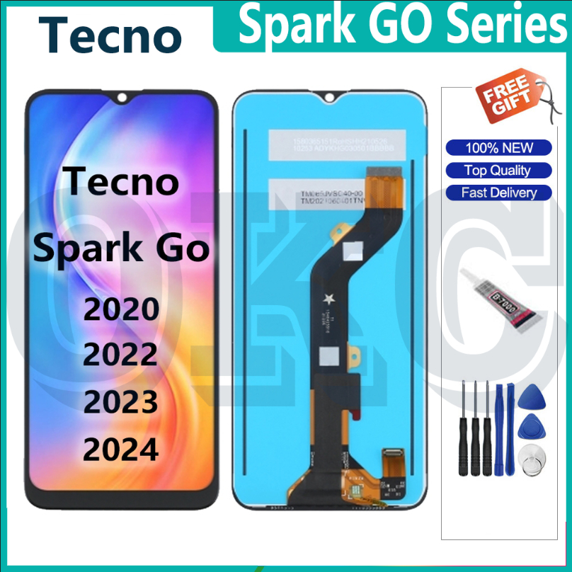 Original Tecno Spark Go 2020 2021 2022 2023 2024 LCD Display Touch Screen Digitizer Full Set ...