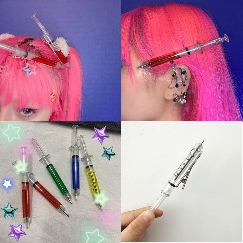 Unique Funny Color Pen Gothic Dark Visual Style Syringe Styling ...