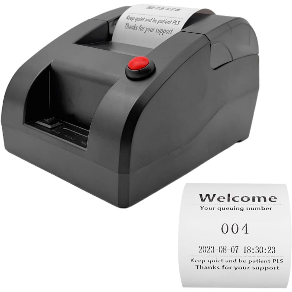 COD Queue Thermal Printer 57mm Receipt Ticket Thermal Printer Editable ...