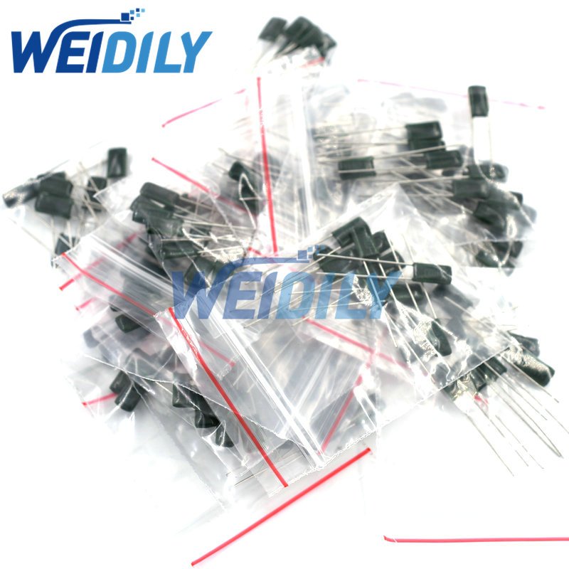 180PCS 18value*10pcs Polyester Film Capacitor Assorted Kit Contains ...