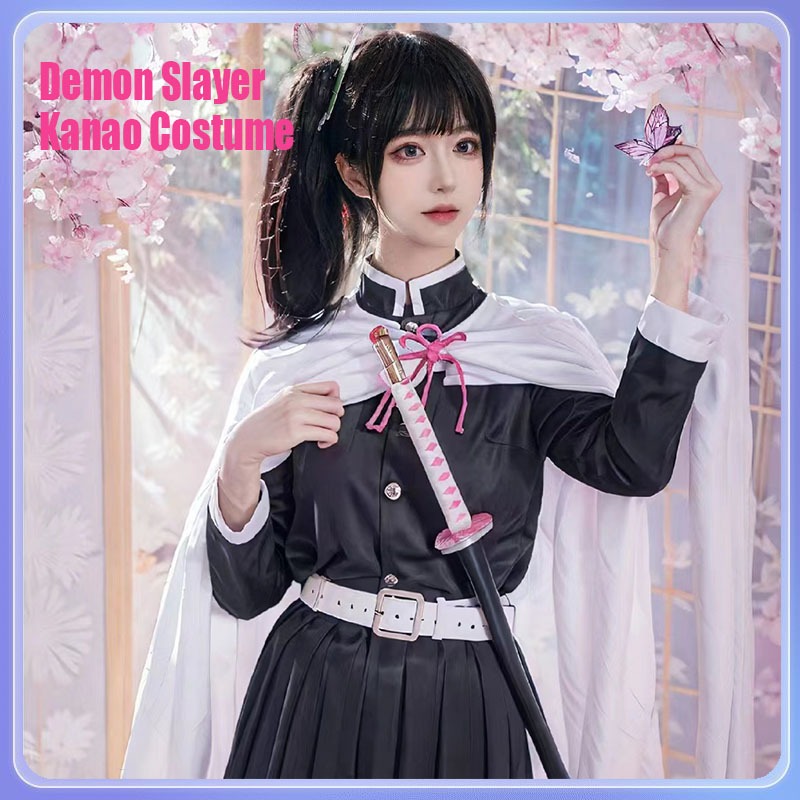 Demon Slayer Kanao Costume for kids Anime Demon Slayer Cosplay Tsuyuri ...
