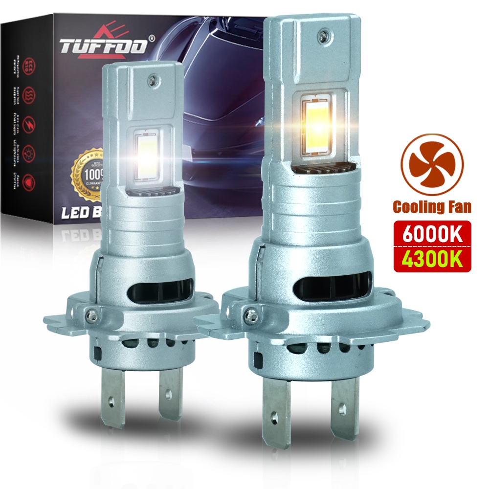 TUFFOO 2PCS H7 / H18 LED Headlight Bulb For Car Canbus Plug And Play ...