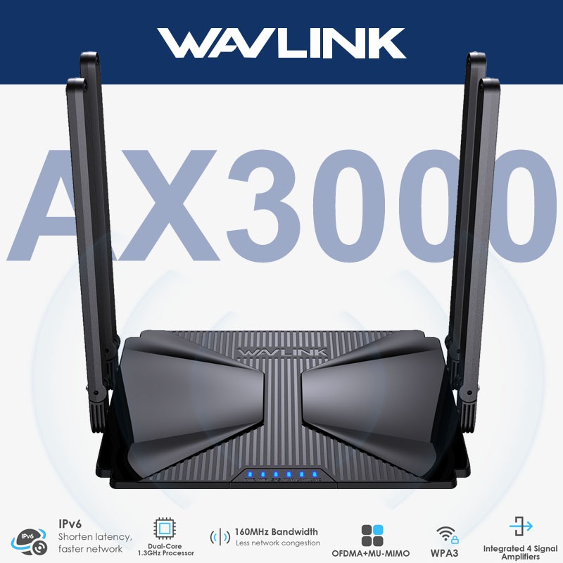 WAVLINK AX3000 Wifi6 Wireless Router Dual Band Mesh 802.11ax Wireless ...