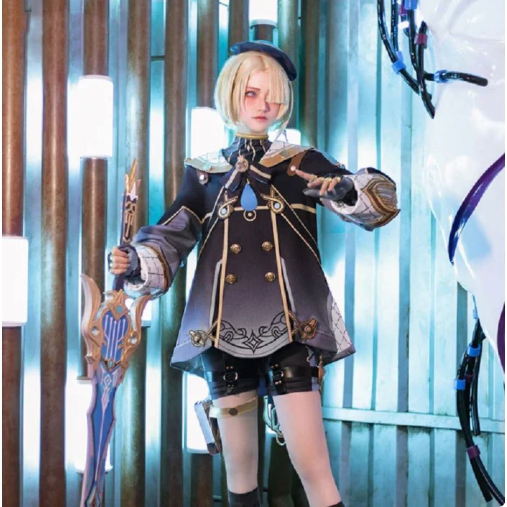 Hsctek Game Genshin Impact Freminet Cosplay Costume Full Set Halloween ...