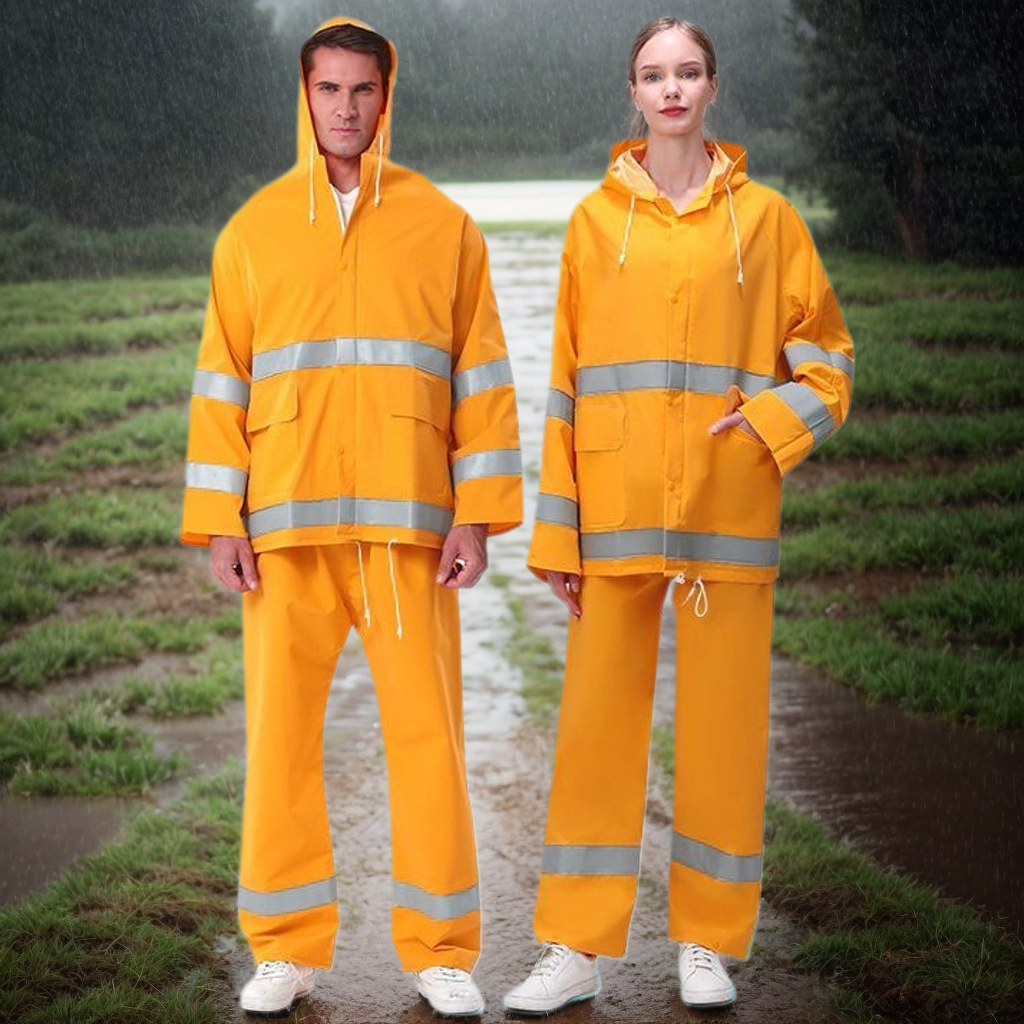 Local Heavy Duty Motorcycle Raincoat Rubberized Rainsuit with ...