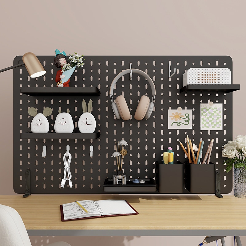 Wall Decoration Display Rack Pegboard DIY Decor Storage Organizer Shelf ...